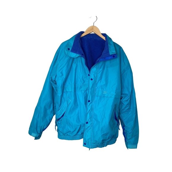 Nike | Jackets & Coats | Vintage Nike Mens Bomber Jacket Turquoise Blue ...